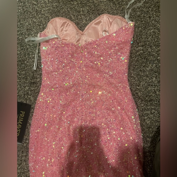 Primavera Couture | Dresses | Primavera Couture Pink Sequin Short ...